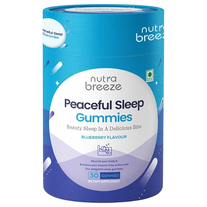 Buy Nutrabreeze Peaceful Sleep Gummies - Natural Melatonin Gummies ...